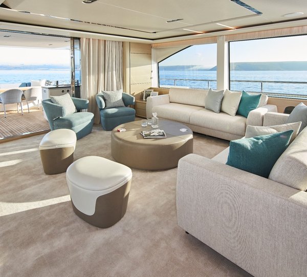 Eagerly awaited launch of first Princess 30M Superyacht — Yacht Charter ...